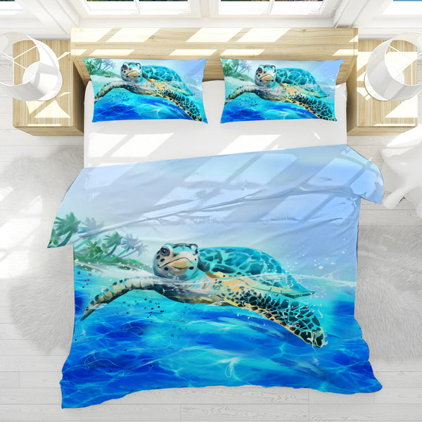 Sea Turtle Bedspread Set - Coastal Passion – 🇦🇺 Australian Coastal Passion