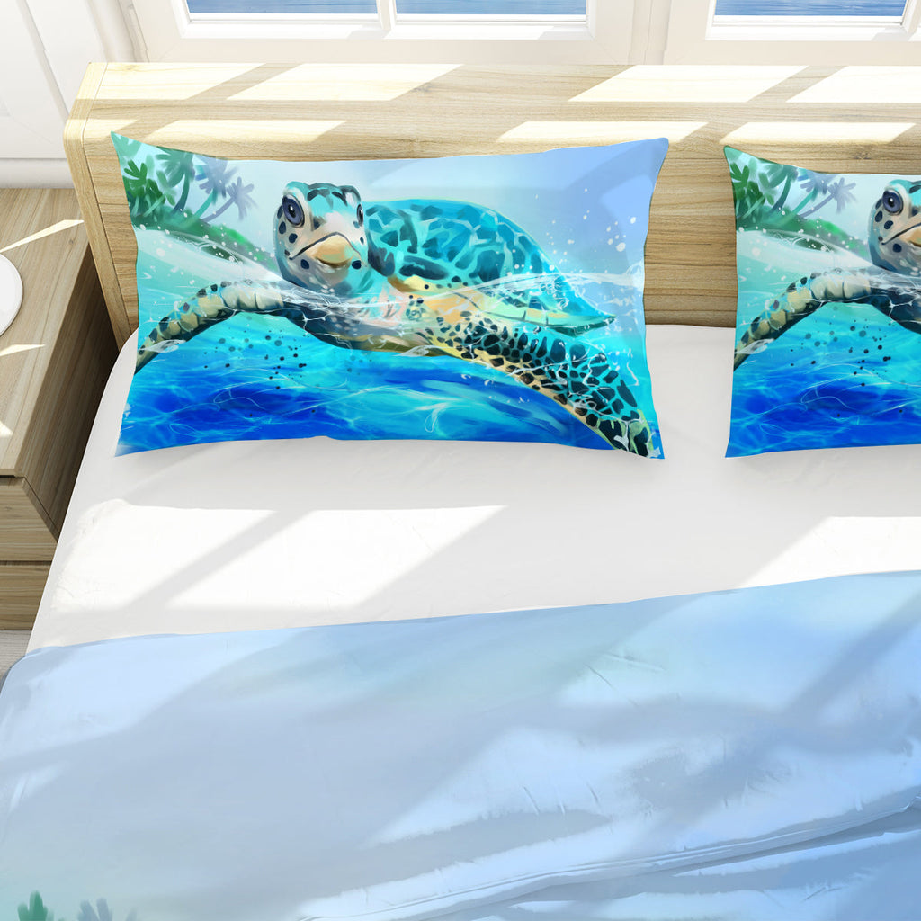 Sea Turtle Bedspread Set - Coastal Passion – 🇦🇺 Australian Coastal Passion