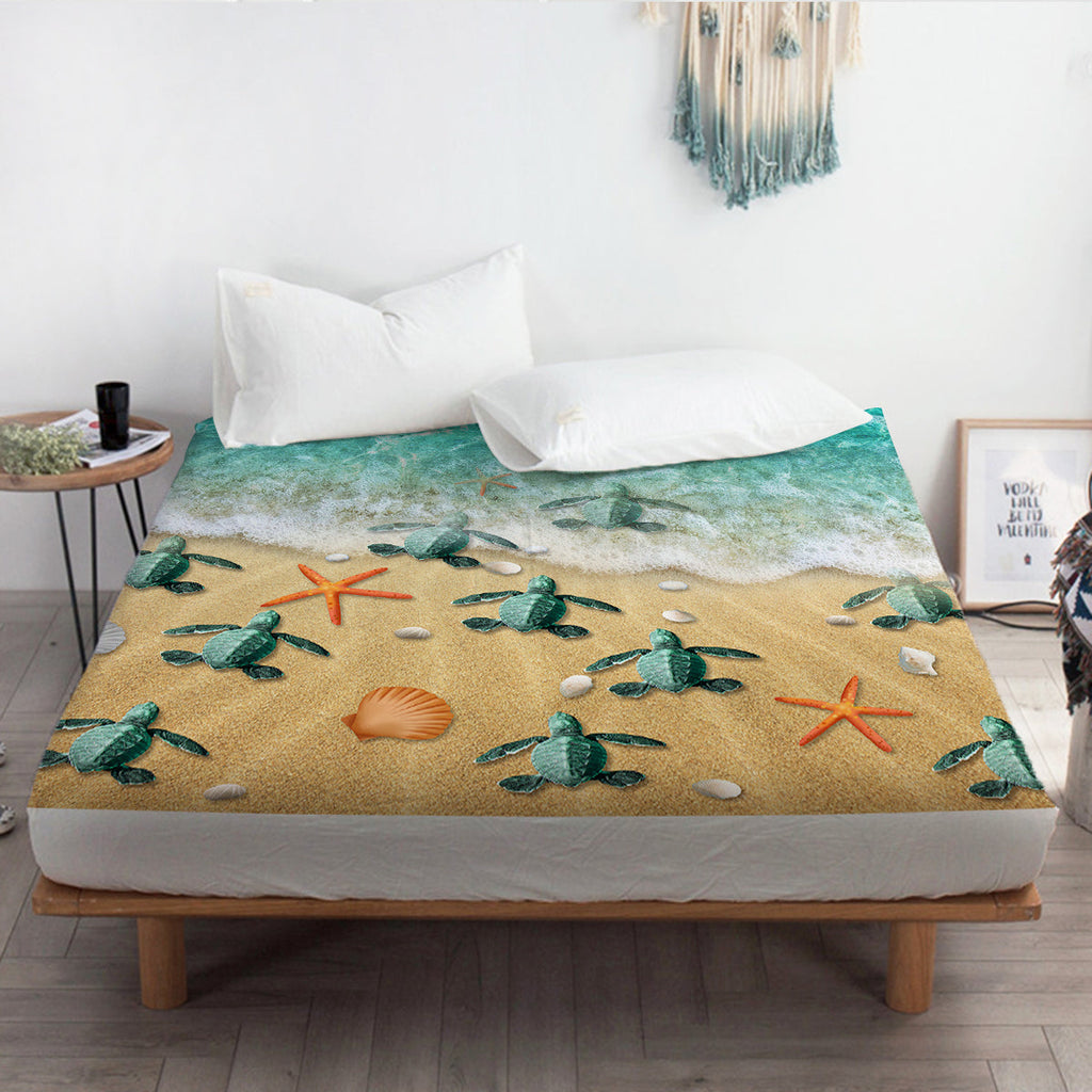 Sea Turtles Bed Sheet Set - Coastal Passion – 🇦🇺 Australian Coastal Passion